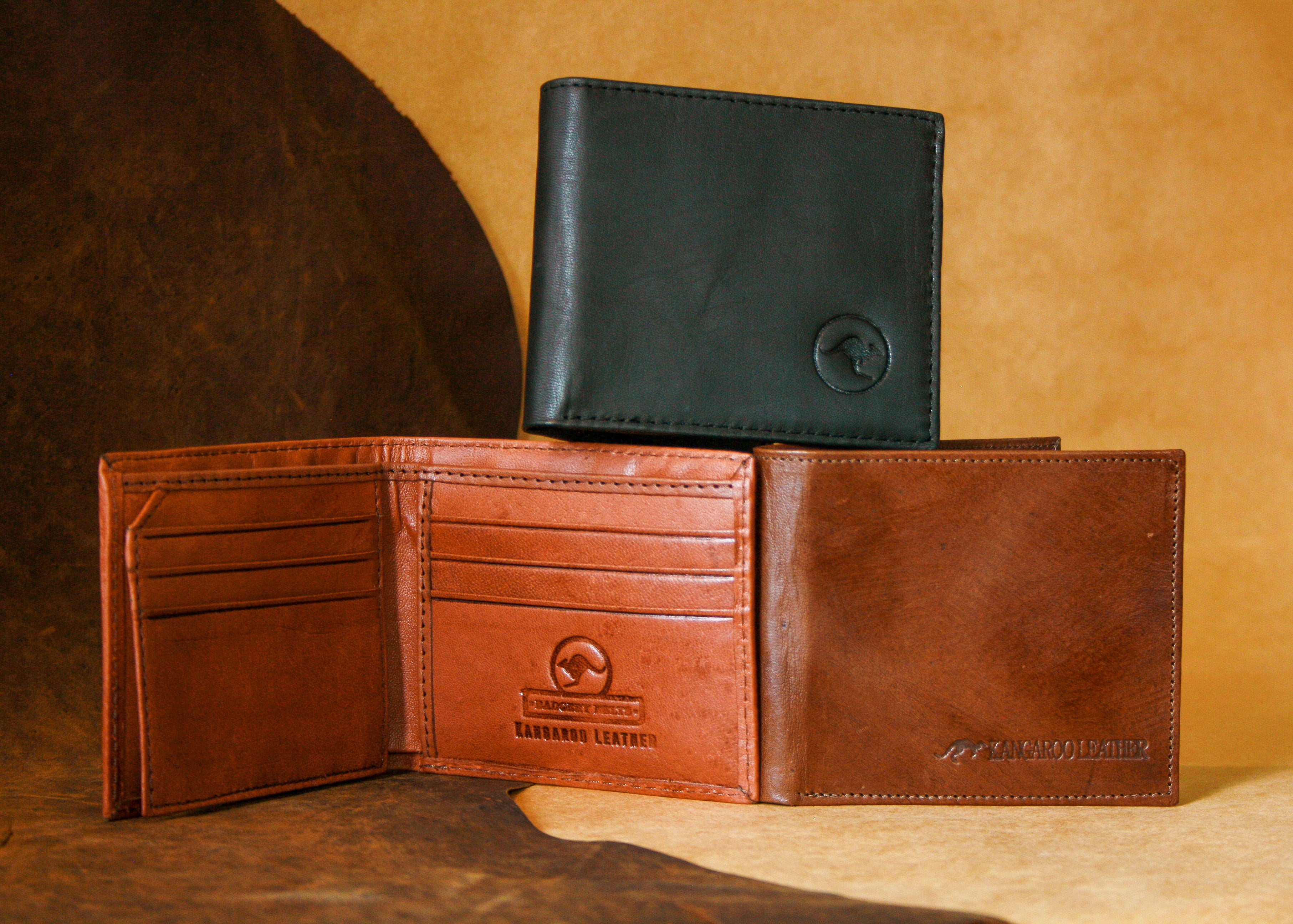 Roo Leather Wallets – Badgery Belts AUS